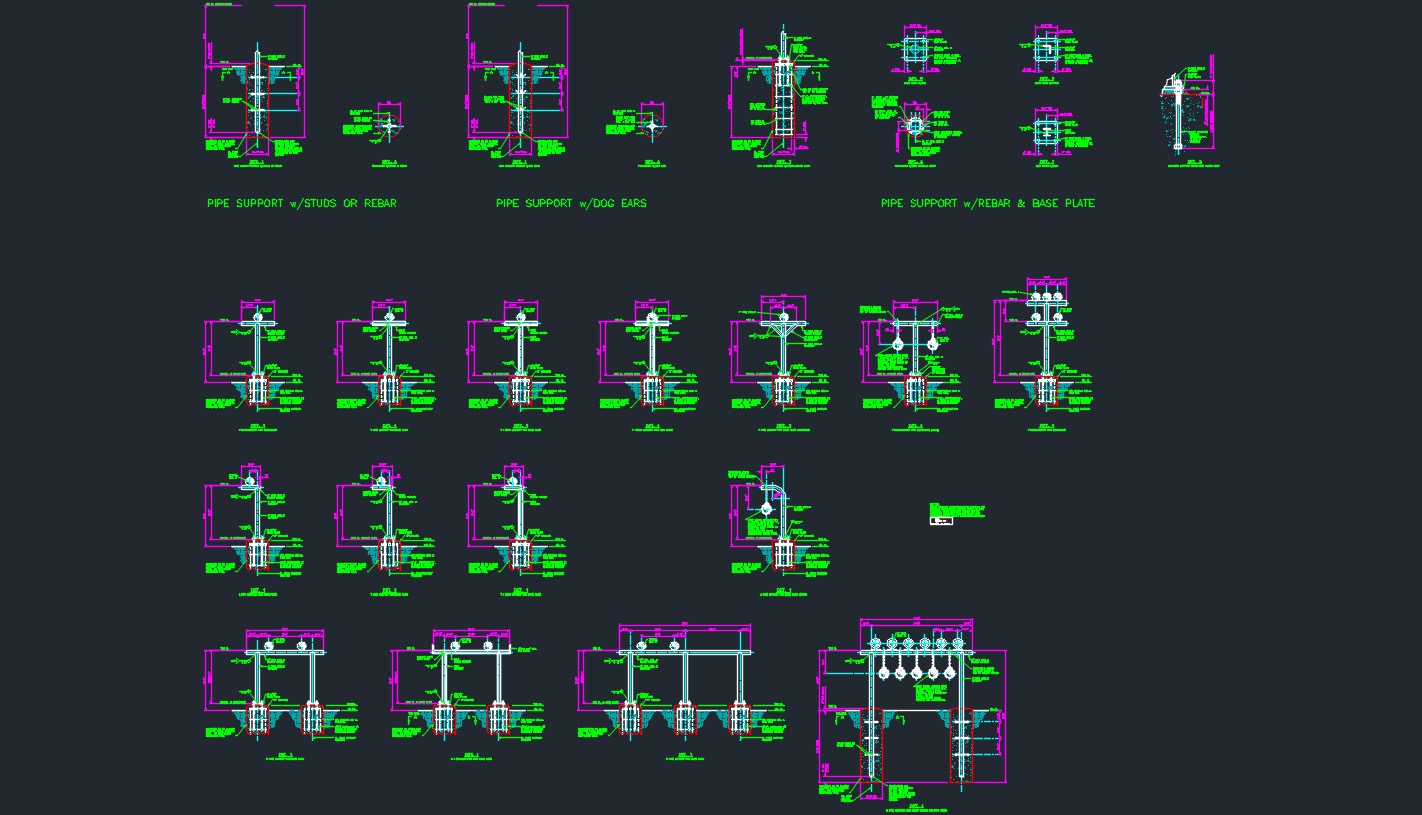 Pipe Support Drawing Package